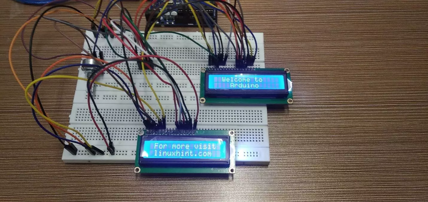 LCD နှစ်လုံးကို Arduino Uno နဲ့ ဘယ်လိုချိတ်ဆက်ရမလဲ 7987_3