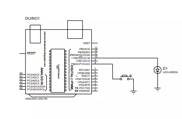 Giunsa ang Pag-toggle sa LED Gamit ang Push Buttons - Arduino Uno 7994_1