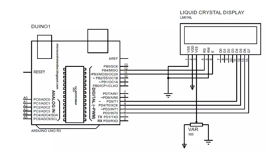 Чӣ тавр нишон додани аломатҳои махсус дар LCD бо истифода аз Arduino Uno 7995_1