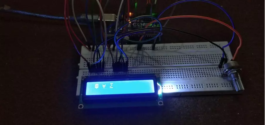 Чӣ тавр нишон додани аломатҳои махсус дар LCD бо истифода аз Arduino Uno 7995_3