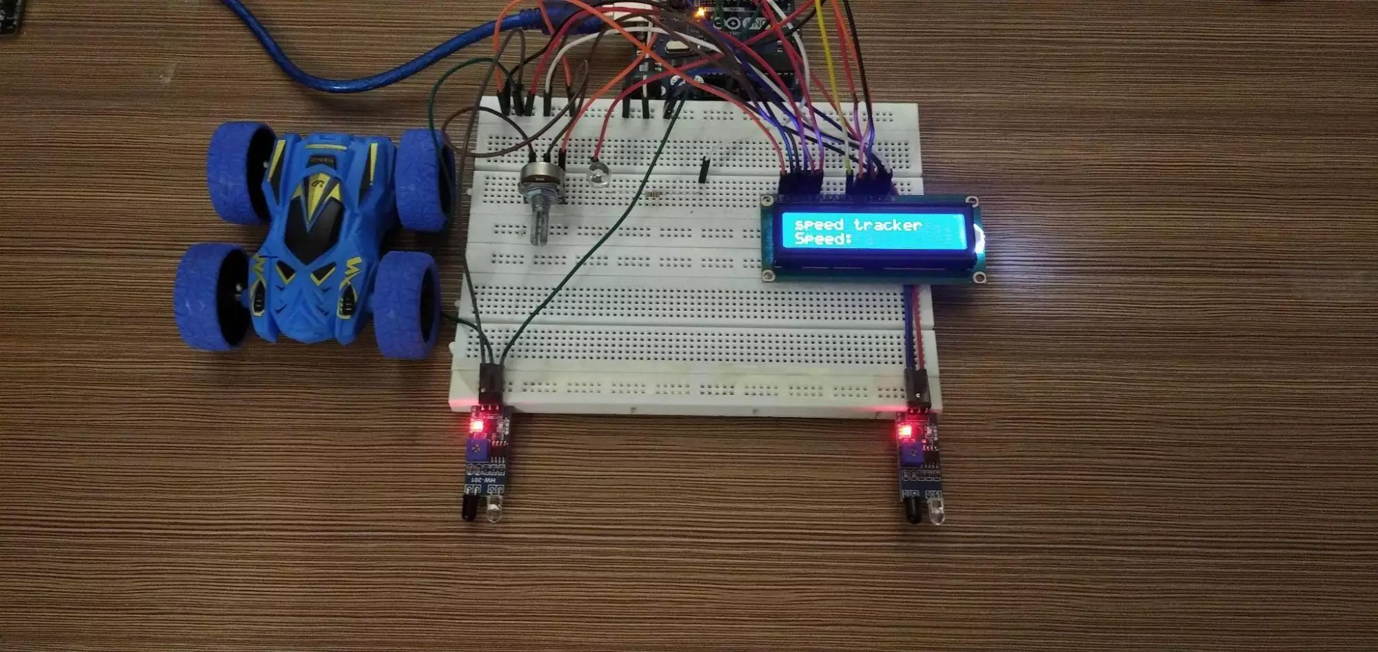 Cómo hacer un rastreador de velocidad usando módulos IR con Arduino Uno 7998_3