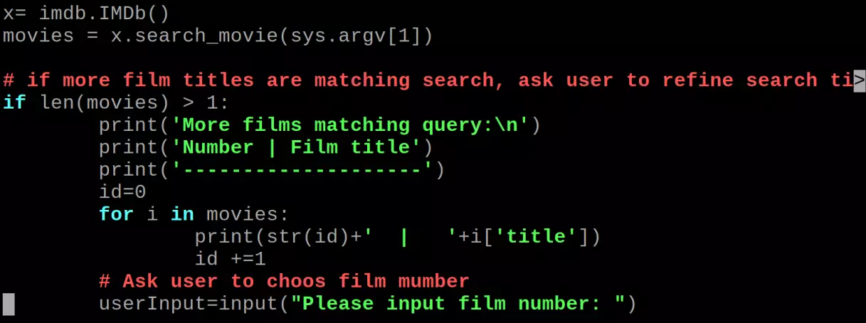 Cómo obtener información de películas en la terminal Raspberry Pi 8009_6