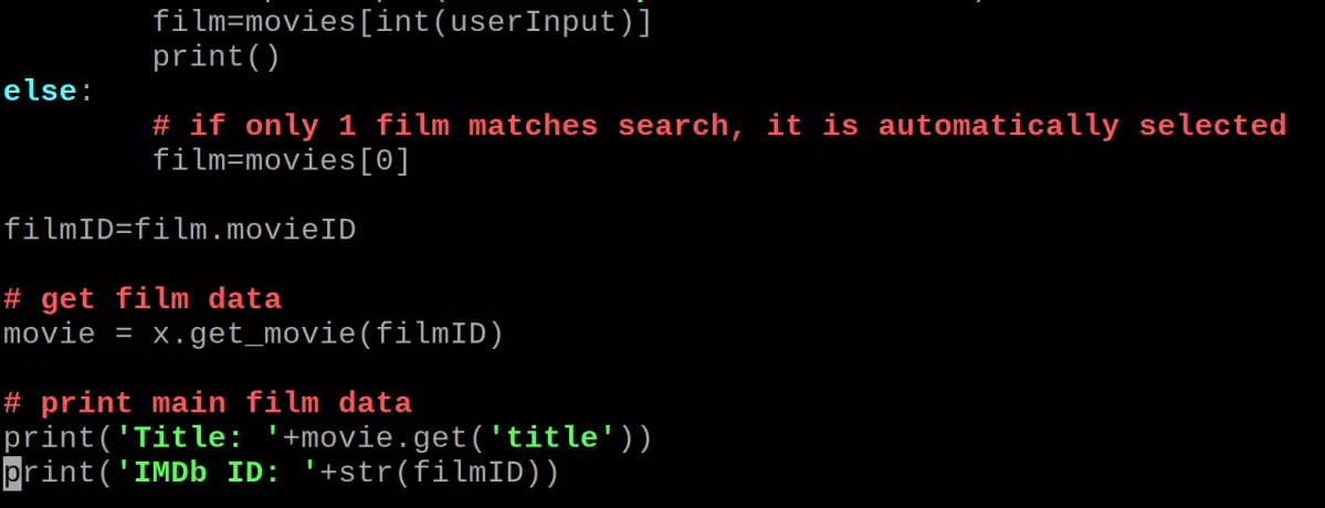 Raspberry Pi Terminalında Film Məlumatını Necə Almaq olar 8009_7