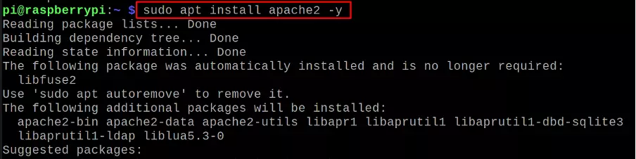 Conas Freastalaí Gréasáin Apache a Shocrú ar an Raspberry Pi 8025_3