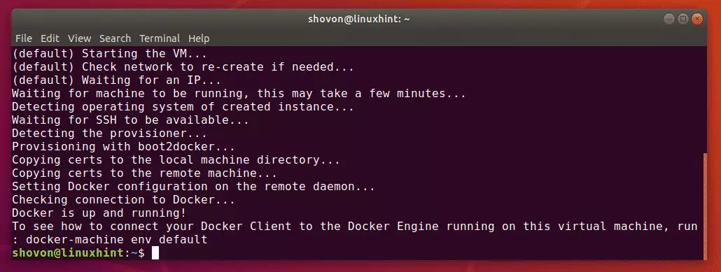 Sådan konfigureres Docker Machine med VirtualBox 8034_11