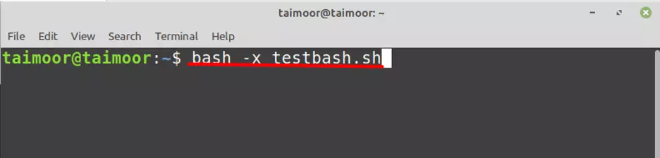 Conas Set -x Command a Úsáid i Bash 803_5