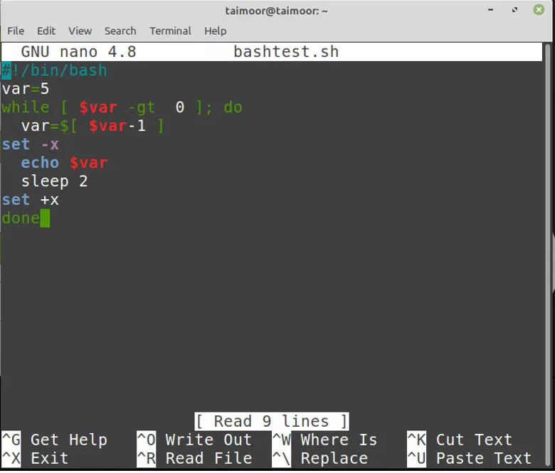 Sut i Ddefnyddio Set -x Command yn Bash 803_6