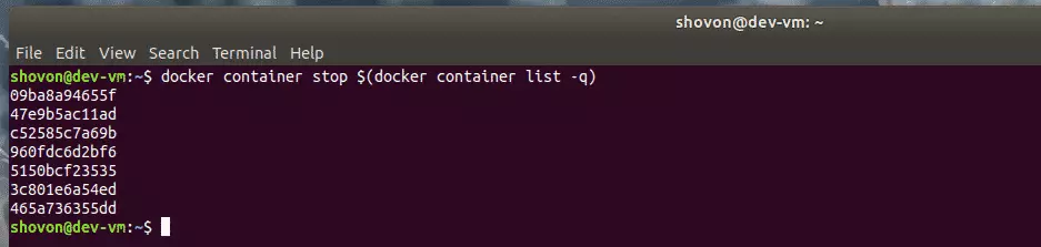 Kuinka pysäyttää kaikki Docker-säiliöt 8044_3