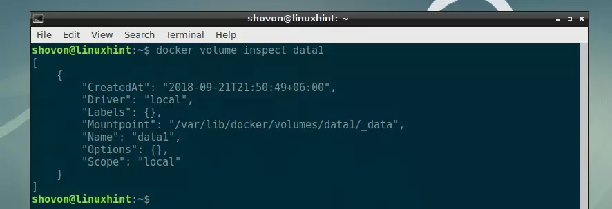 שימוש בנפחי Docker כדי לשתף נתונים בין קונטיינרים למחשב מארח 8049_4