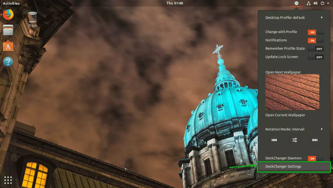 उबंटू 18.04 LTS वर डेस्क चेंजर GNOME 3 विस्तार कसे स्थापित करावे आणि कसे वापरावे 8060_16