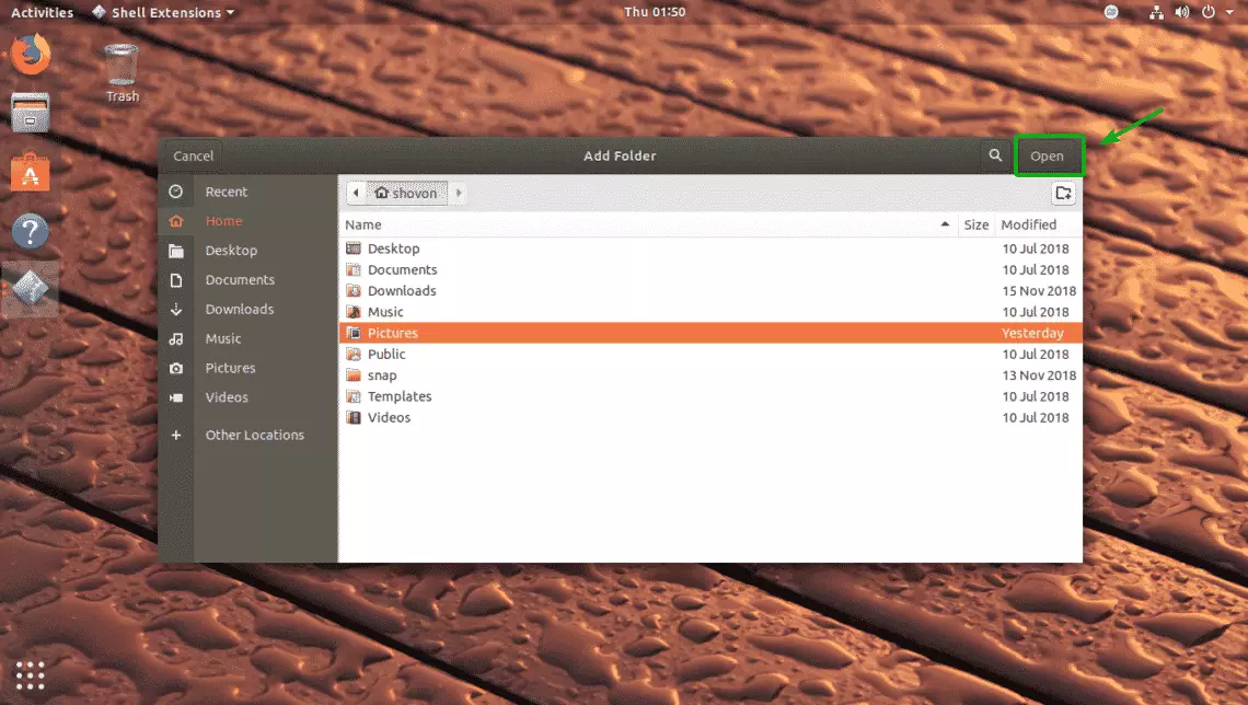 Come installare e utilizzare l'estensione Desk Changer GNOME 3 su Ubuntu 18.04 LTS 8060_18