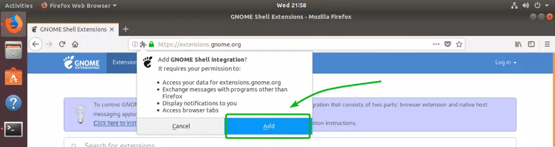 उबंटू 18.04 LTS वर डेस्क चेंजर GNOME 3 विस्तार कसे स्थापित करावे आणि कसे वापरावे 8060_7