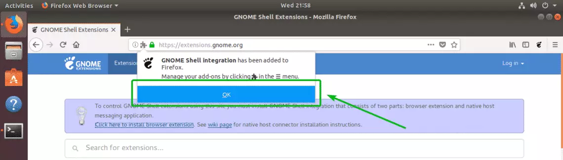 Hoe om Desk Changer GNOME 3-uitbreiding op Ubuntu 18.04 LTS te installeer en te gebruik 8060_8