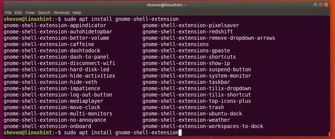 ଉବୁଣ୍ଟୁ 18.04 LTS ରେ GNOME 3 ଏକ୍ସଟେନ୍ସନ୍ କିପରି ସଂସ୍ଥାପନ କରିବେ | 8066_16