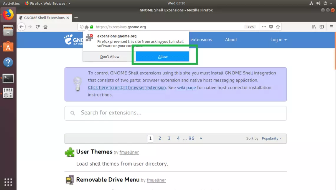 Hur man installerar GNOME 3-tillägg på Ubuntu 18.04 LTS 8066_8