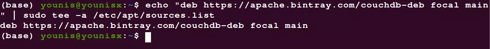Installazione di CouchDB su Ubuntu 20.04 8101_4