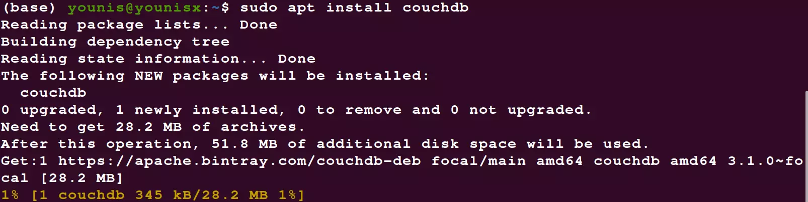 Installazione di CouchDB su Ubuntu 20.04 8101_6