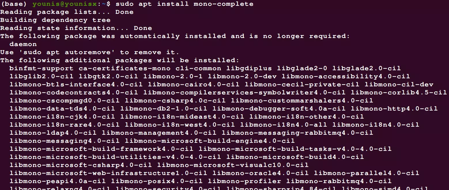 HOE MONO MONO OP UBUNTU ynstalleare 20.04 8103_6