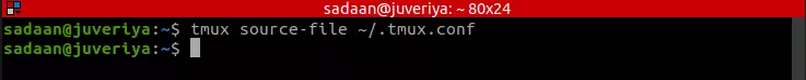 Com tornar a carregar un fitxer de configuració de Tmux 810_3