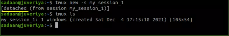 Hoe om 'n sessie in tmux los te maak 813_3