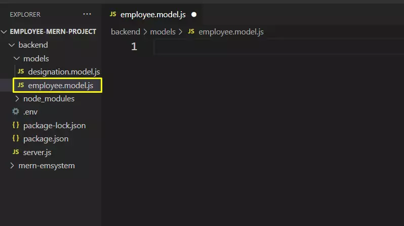 Hvordan definere modeller på Node.js Server 8202_9