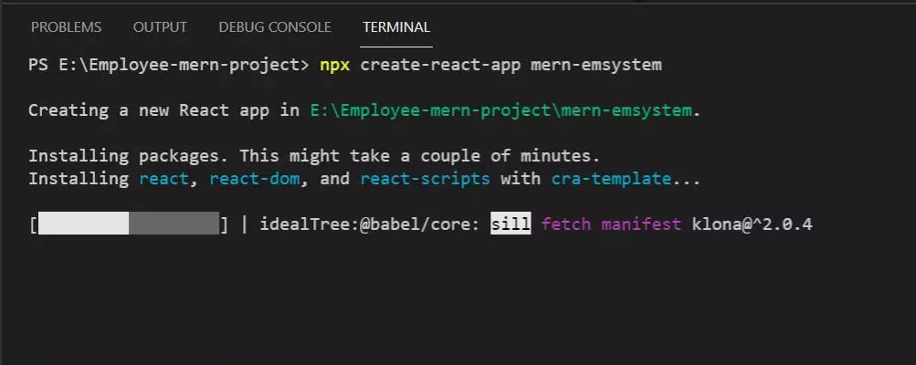 A React.js beállítása kliens oldalon a MERN Stack fejlesztésben 8206_6