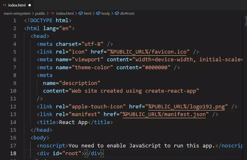 A React.js beállítása kliens oldalon a MERN Stack fejlesztésben 8206_9