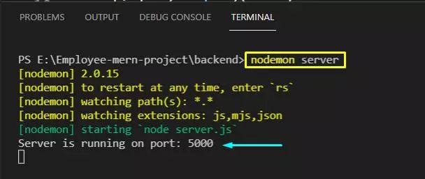 Comment configurer le serveur Node dans le développement MERN Stack 8207_15