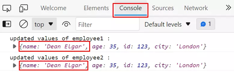 Nababago at Hindi Nababagong Data sa JavaScript 8211_4