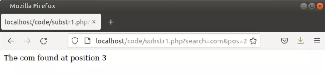 Kontrollimi i vargut PHP Përmban nënvargun 8236_3