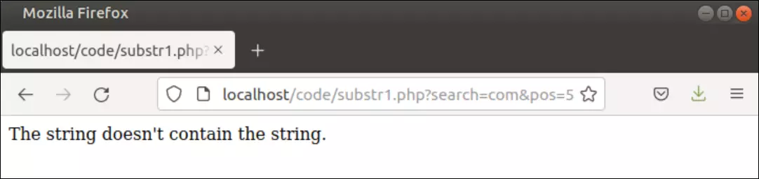 La verificación de la cadena PHP contiene la subcadena 8236_4