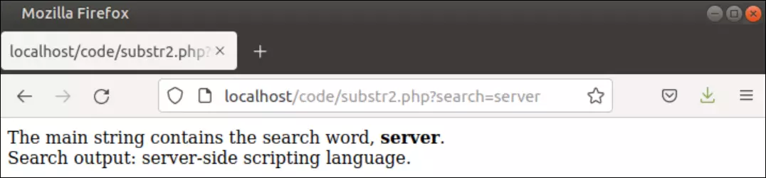 Kontrolearje PHP String Befettet de substring 8236_5