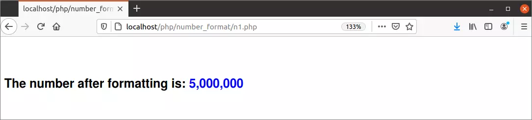 Úsáid number_format() Feidhm i PHP 8250_1