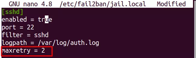 fail2ban හි IP එකක් තහනම් කරන්නේ කෙසේද? 8256_1