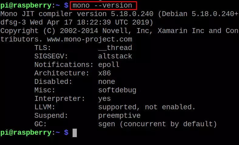 Početak rada s Mono na Raspberry Pi 825_3