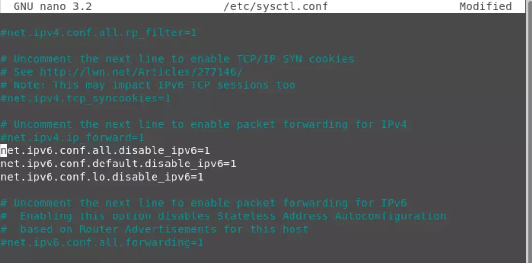 Debian Desactivar ipv6 na interface 8270_4