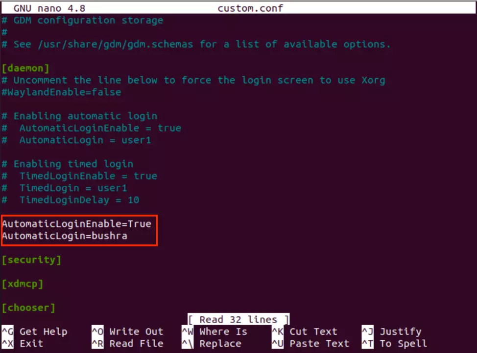 Ubuntu 20.04-de awtomatiki girişi nädip açmaly? 8271_11
