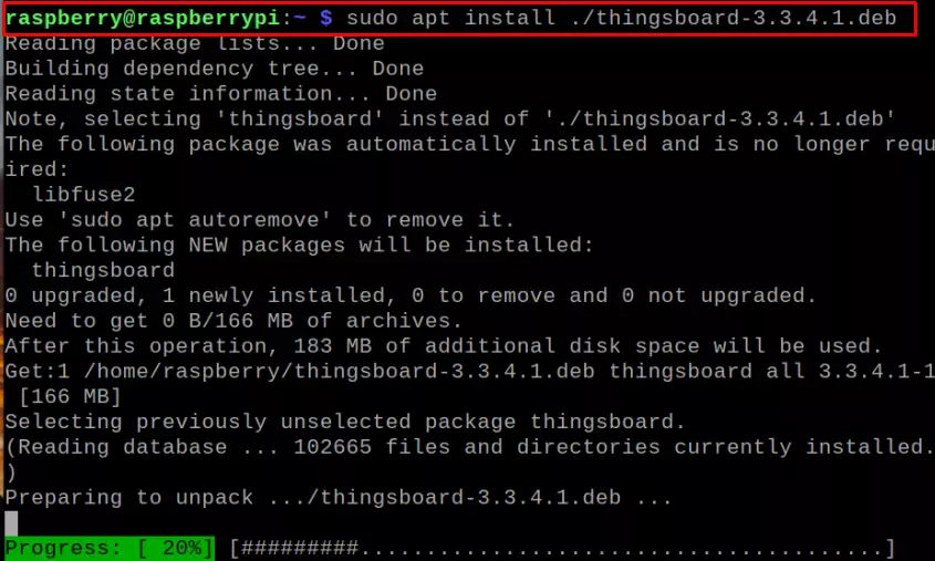 Raspberry Pi'de ThingsBoard Nasıl Kurulur ve Kurulur 8277_4