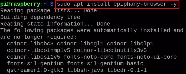 Kiel mi funkciigas Epiphany Browser sur Raspberry Pi? 828_2