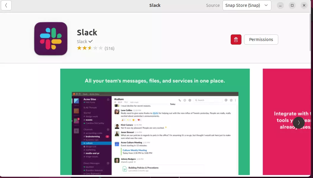 Giunsa ang Pag-install sa Slack sa Ubuntu 22.04 8292_11