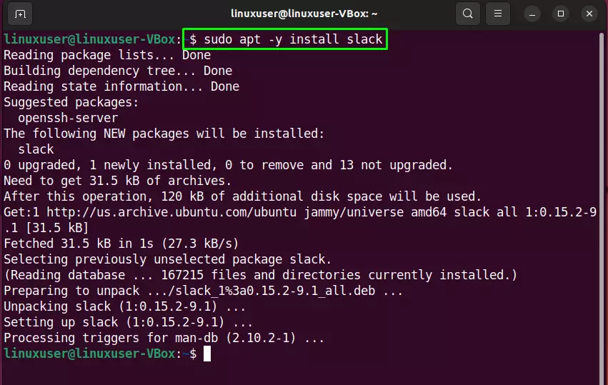 كيفية تثبيت Slack على Ubuntu 22.04 8292_3