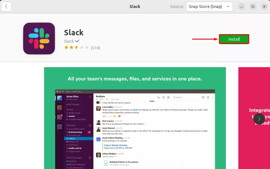 Ubuntu 22.04 жүйесінде Slack қалай орнатуға болады 8292_8