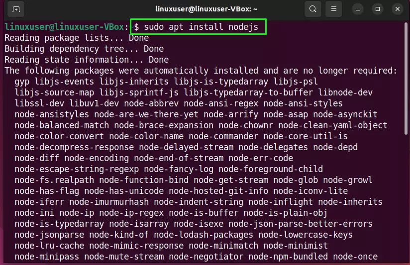 Kako instalirati Node.js i Npm na Ubuntu 22.04 8293_14