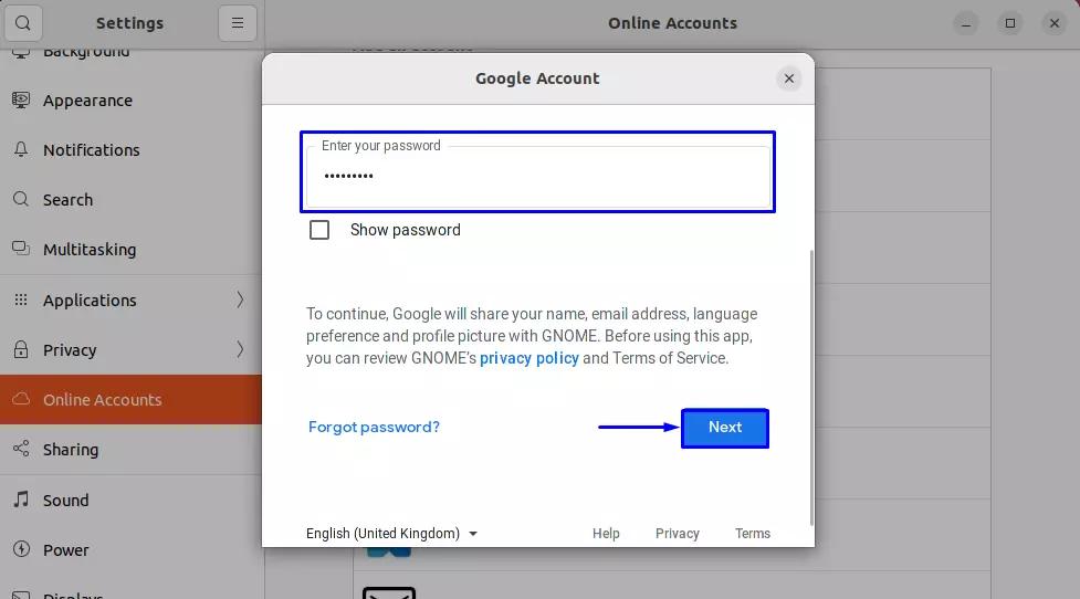 Како да инсталирате Google Drive на Ubuntu 22.04 8294_5