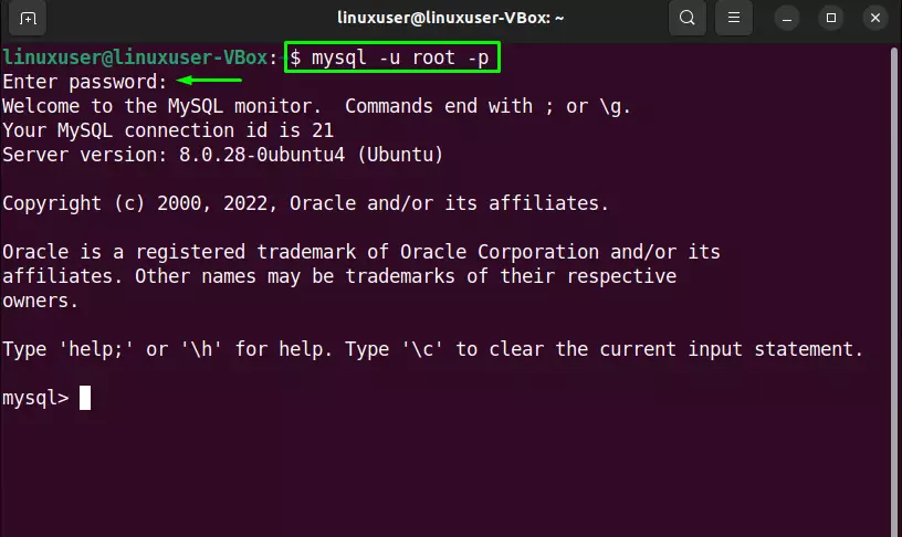 Instalirajte MySQL Workbench na Ubuntu 22.04 8296_11