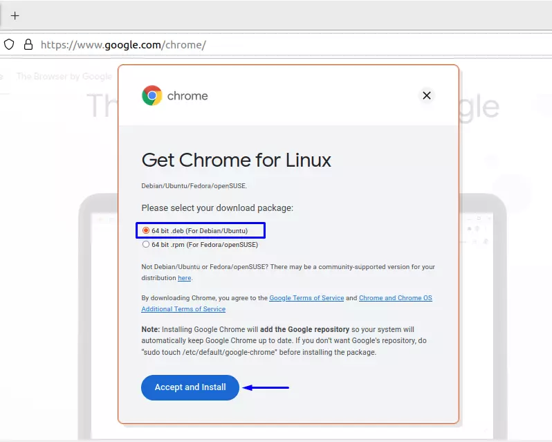 Cum se instalează Google Chrome pe Ubuntu 22.04 8297_8