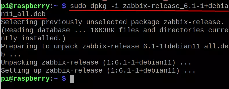 Torolàlana feno amin'ny fametrahana sy fanamboarana Zabbix 6 amin'ny Raspberry Pi 830_6