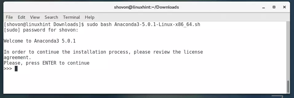 I-install ang Anaconda Python sa CentOS 7 8344_14