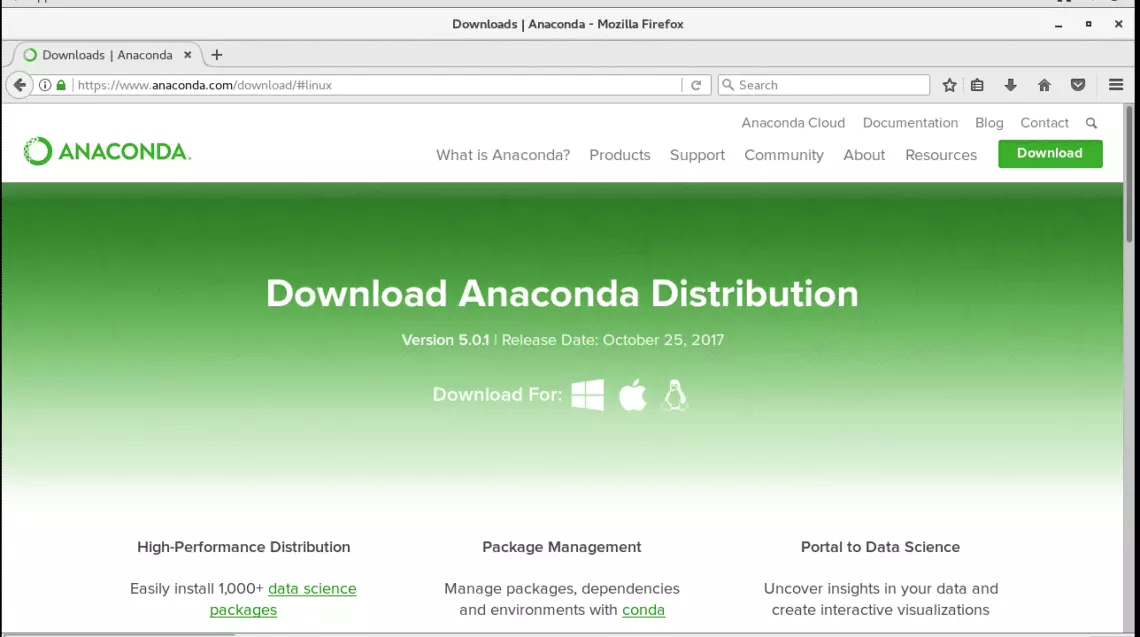 Įdiekite „Anaconda Python“ „CentOS 7“. 8344_3