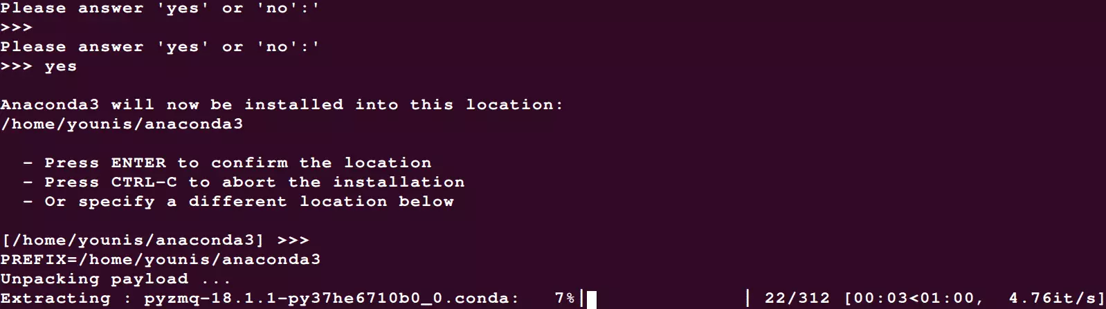 Jak nainstalovat Anaconda v Ubuntu 20.04 8345_7